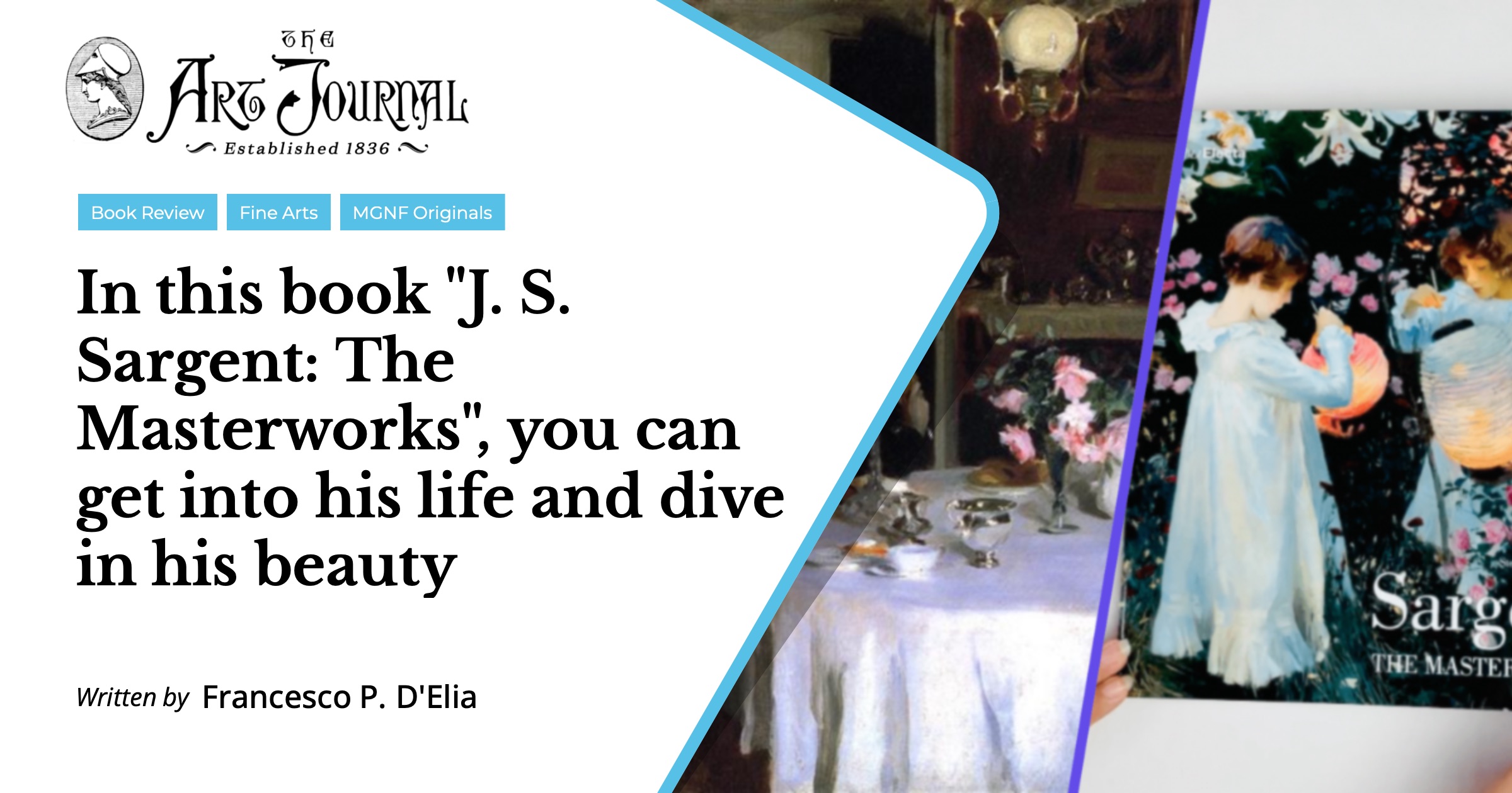 "J. S. Sargent: The Masterworks": In this book you can get into his ...
